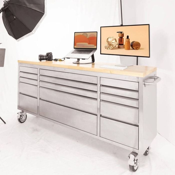 Pinnacle 183cm 72" Stainless Steel Tool Trolley - Bunnings New Zealand