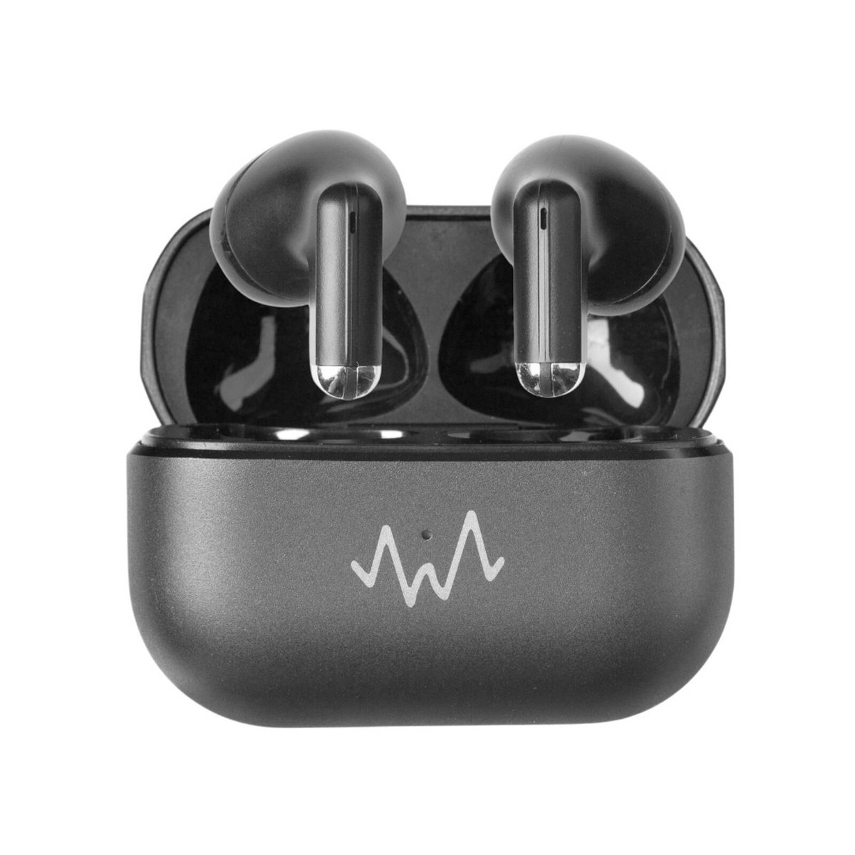 Wave Audio True Wireless BT Immersive Mini In-Ear Earbuds w/ Case Black ...