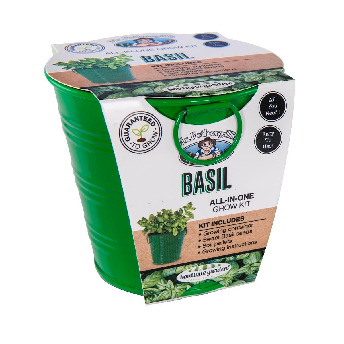 Mr Fothergill's Basil Grow Kit Tin - Bunnings New Zealand
