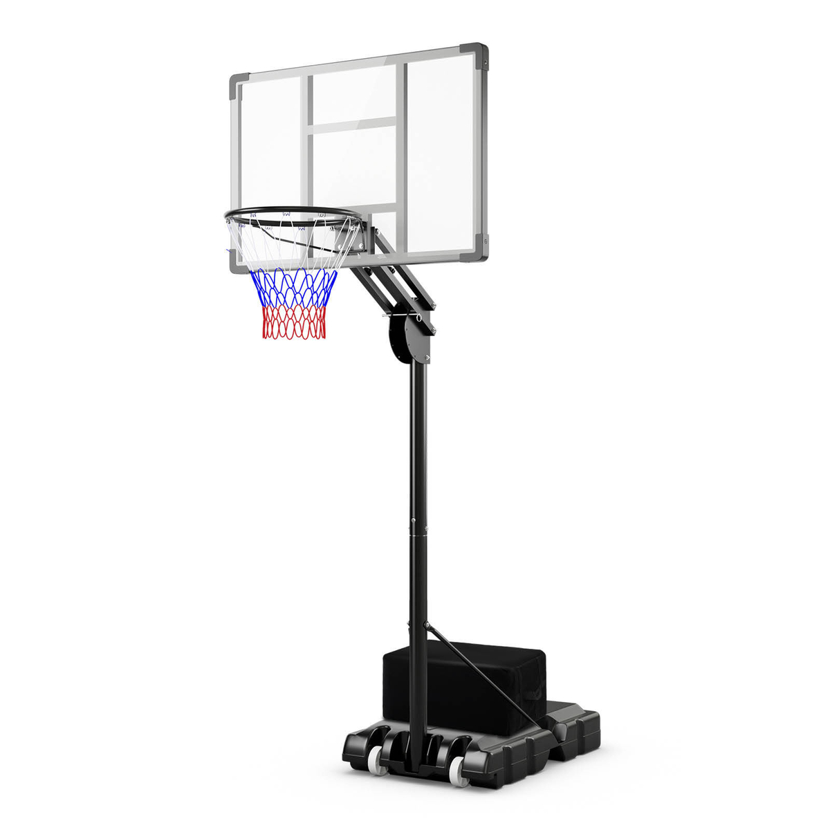 Costway 2.02-2.72M Infusible & Portable Basketball Hoop Stand Ring ...