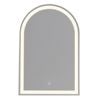 Barelli 900 x 600mm White Toscana Framed Arch Front Lit LED Mirror ...