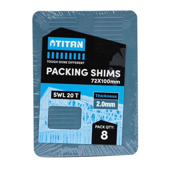 Titan 2 x 72 x 100 mm 8 Piece Blue Shim Packing - Bunnings Australia