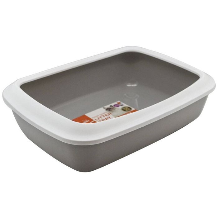 Paws & Claws Cat Litter Tray w/ Mess Guard - Bunnings Australia