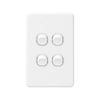 DETA X6 White Quad Vertical Switch - Bunnings Australia