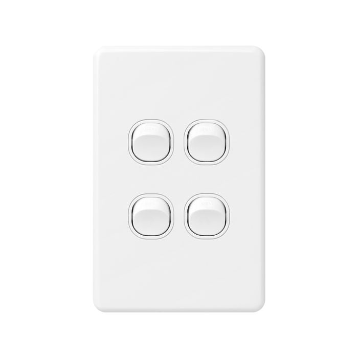 DETA X6 White Quad Vertical Switch - Bunnings Australia