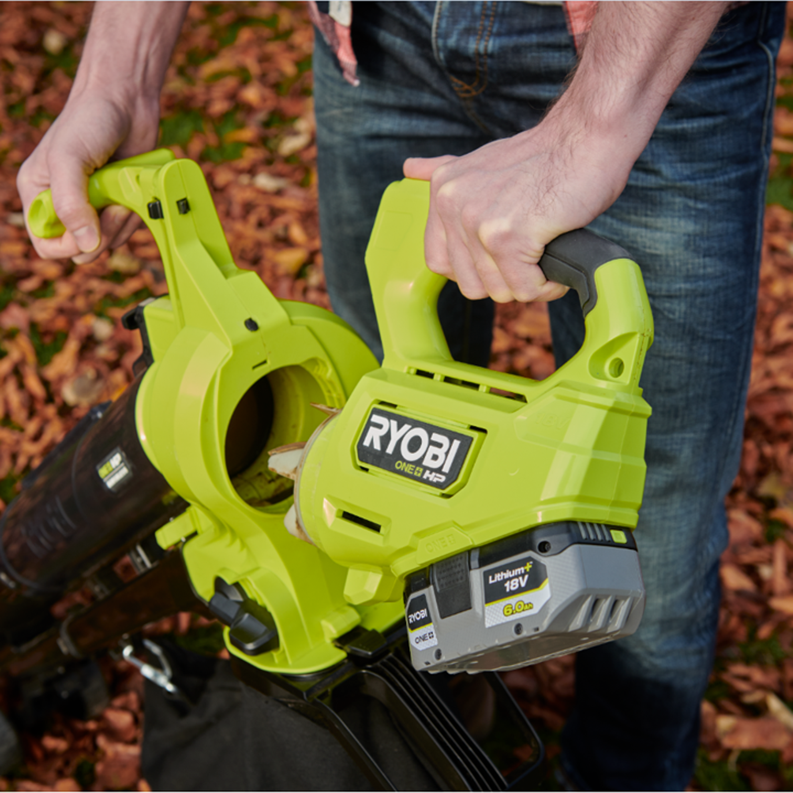 Ryobi 18V ONE Cordless Garden Vacuum and Sweeper R18XBLV20 Tool Only Bunnings Australia
