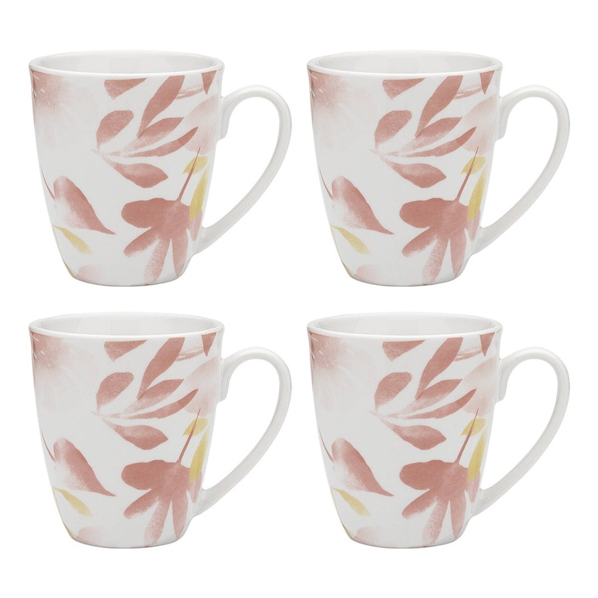 4pc Porto Botany Floral Mugs/Drinking Cups Set 280ml - Bunnings Australia