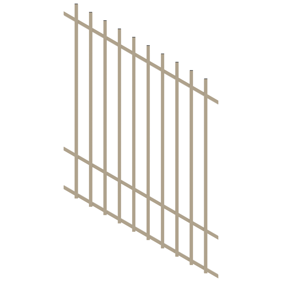 ProtectorAl 0350-1200W x 1500H Paperbark Radiator Pool Fence Panel ...