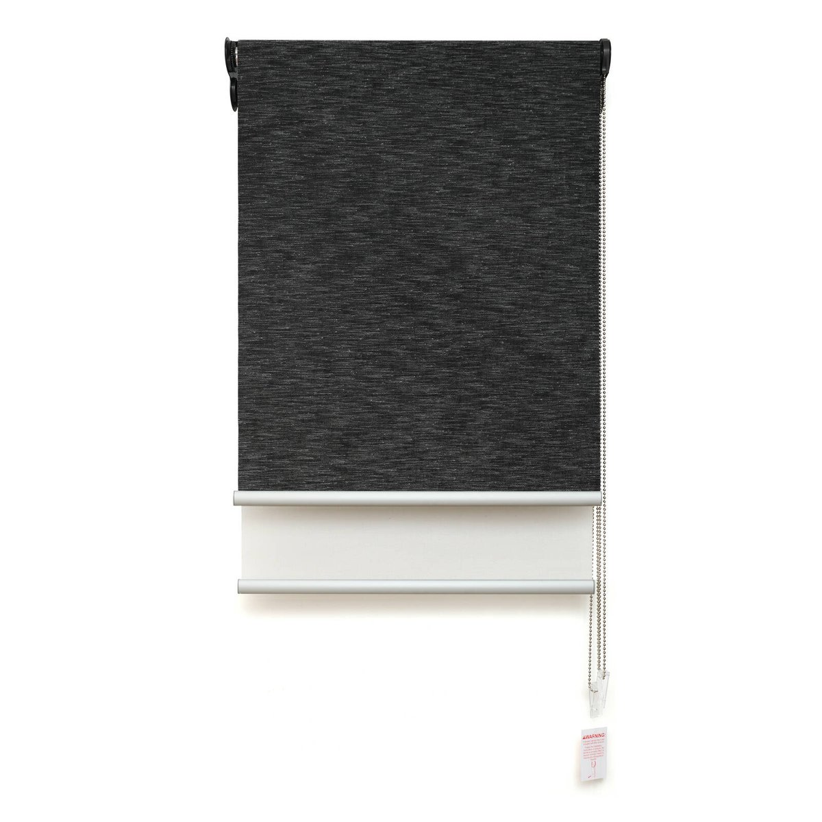 Windoware 180 x 240cm Charcoal Boston Textured Day Night Roller Blind ...