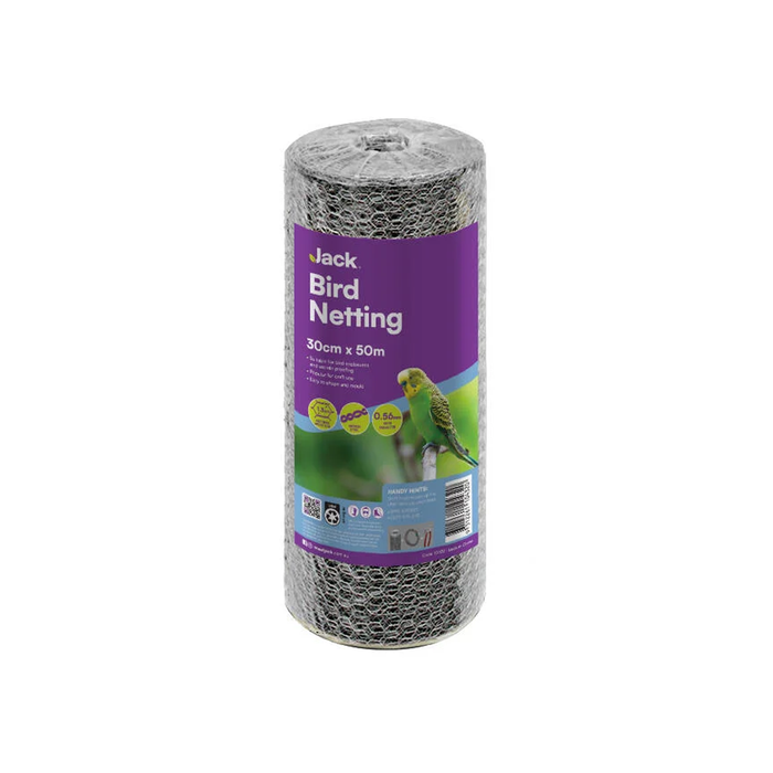 Jack 30 x 1.3cm 50m Bird Netting - Bunnings Australia
