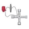 Wiha Cross Wrench Universal Switch Cabinet Key 5 Profiles - Bunnings ...