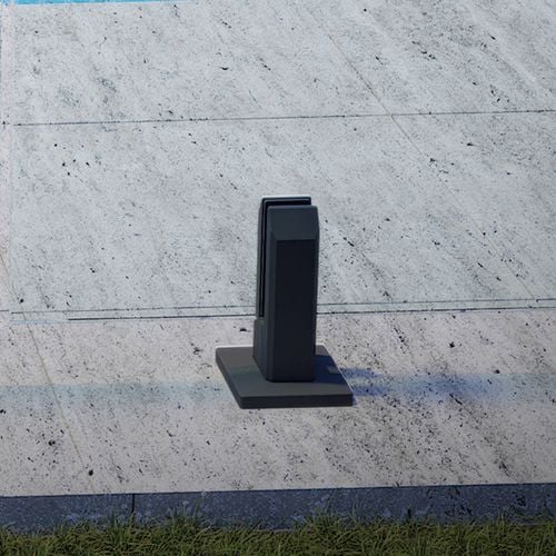 ProtectorAl 95 x 95 x 162mm Black Stainless Steel Glass Fence Chisel ...