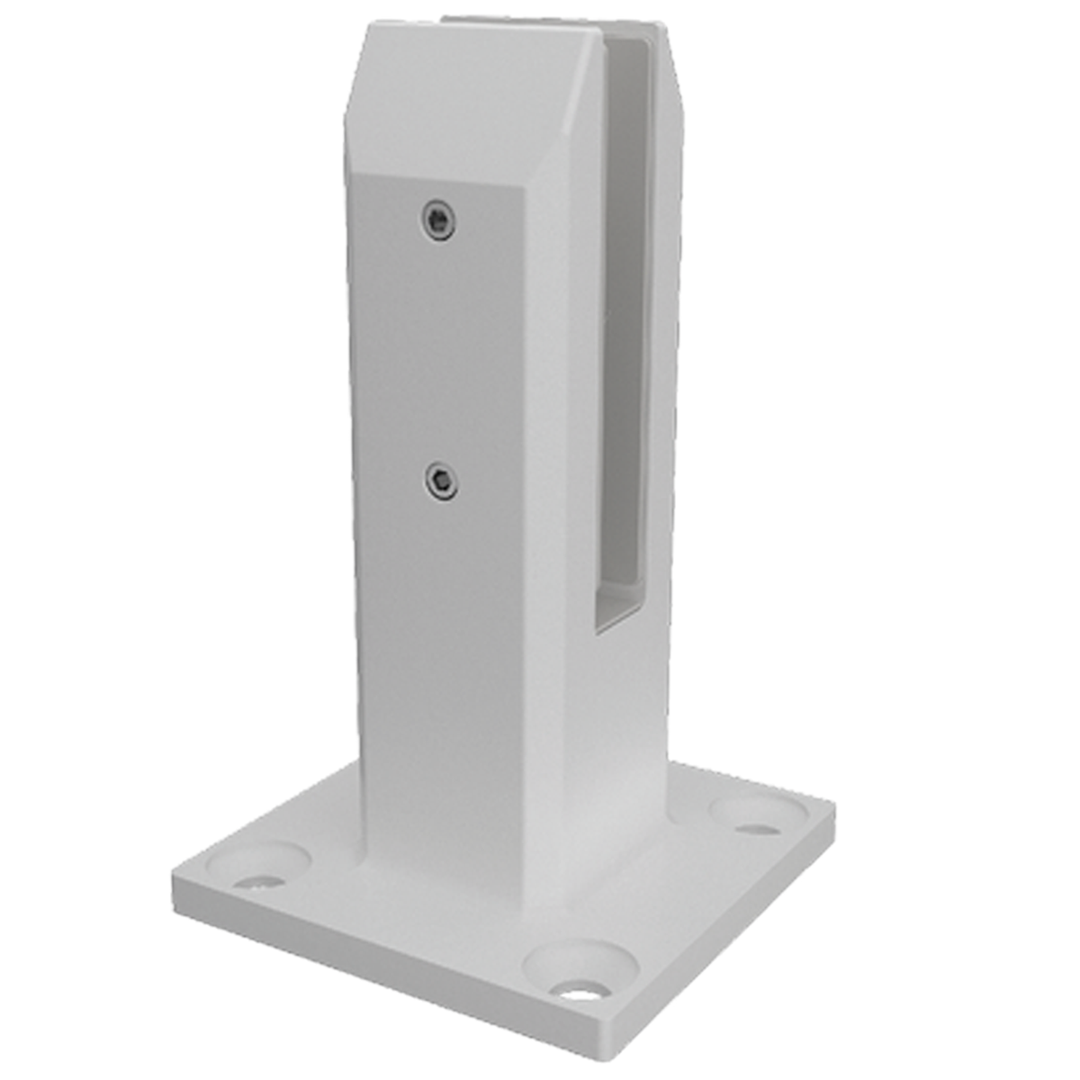 ProtectorAl Glass Pool And Balustrade White Matt Flanged Chisel Spigot ...