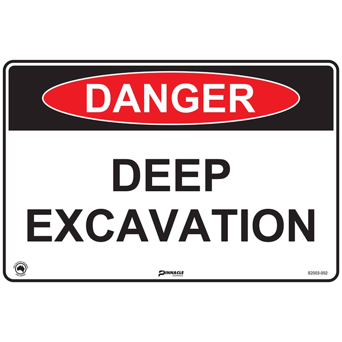 Pinnacle Signage 600 x 400mm Danger Deep Excavation Sign - Bunnings ...