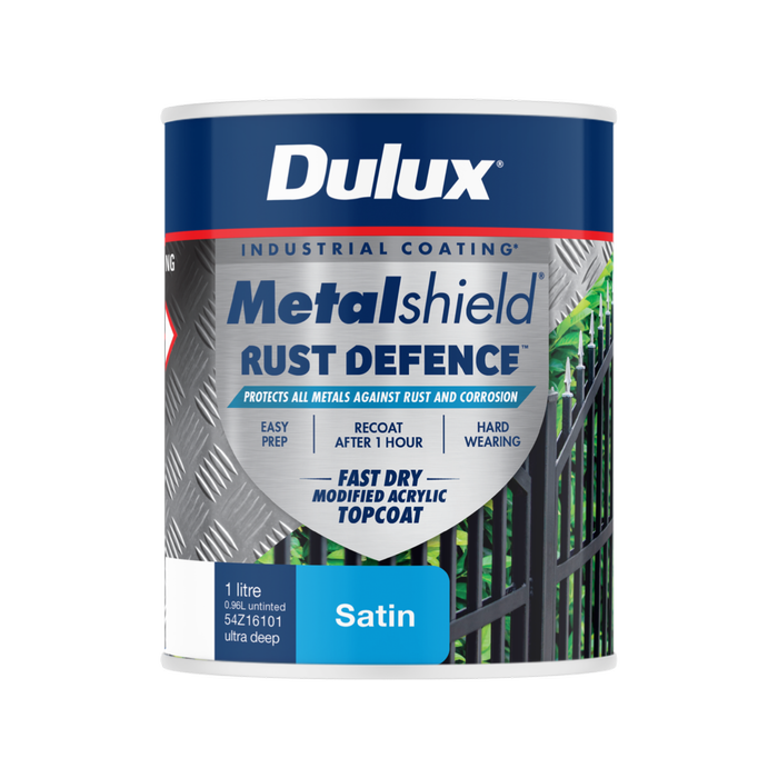 Dulux 1L Deep Base Satin Metalshield Rust Defence - Bunnings Australia