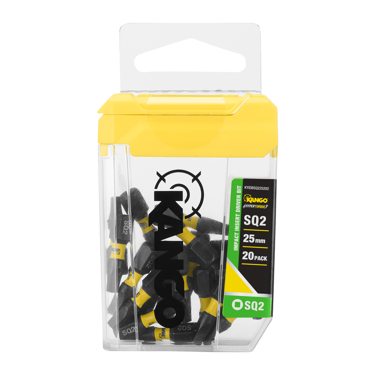 Kango 25mm SQ2 HYPERTORQUE Impact Driver Insert Bits - 20 Pack ...