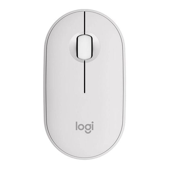 Logitech Pebble Mouse 2 M350s - Tonal White [910-006986] - Bunnings Australia
