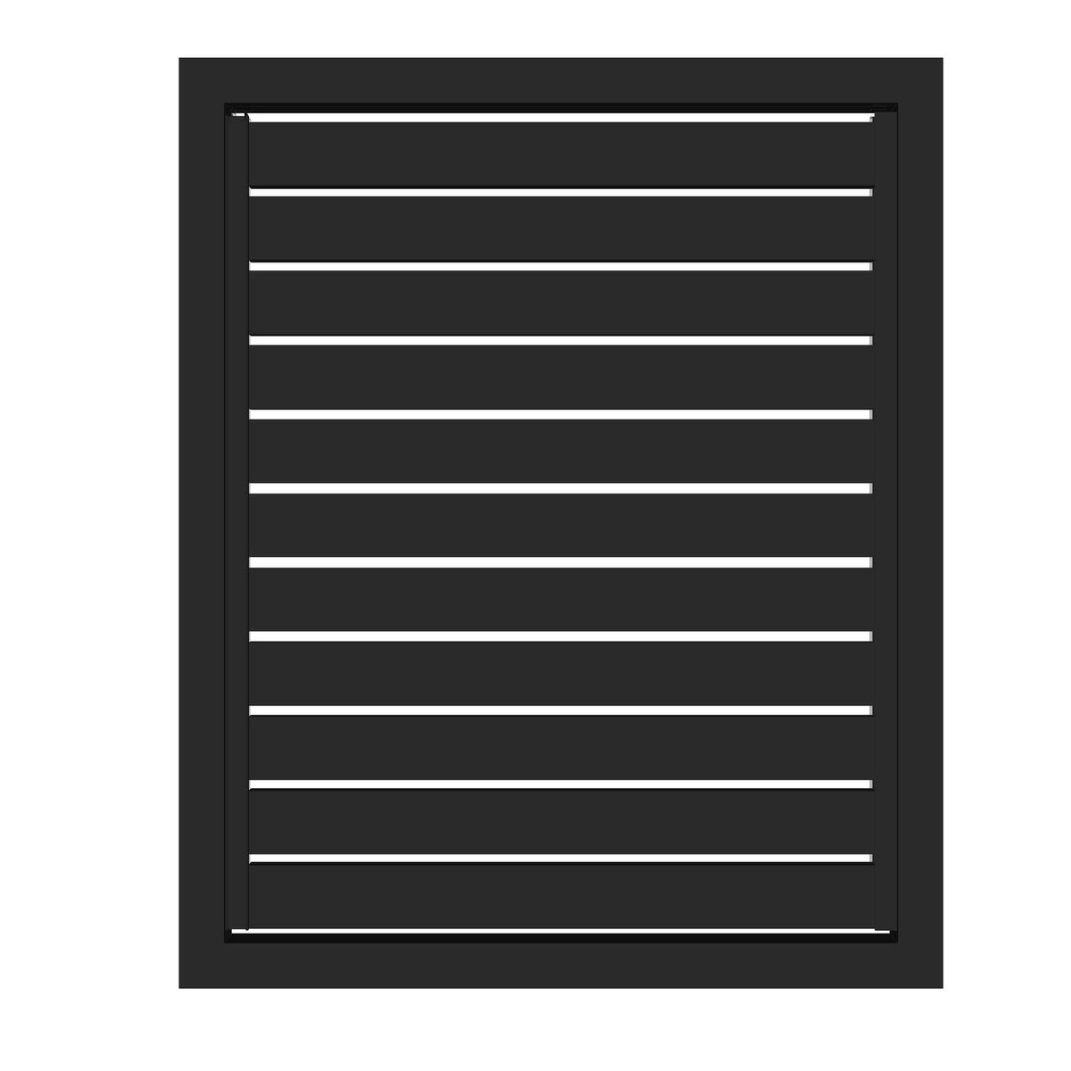 Sector Panel Fencing 1.2m x 900mm Ebony Slatted Gate - 1.2m Ebony ...