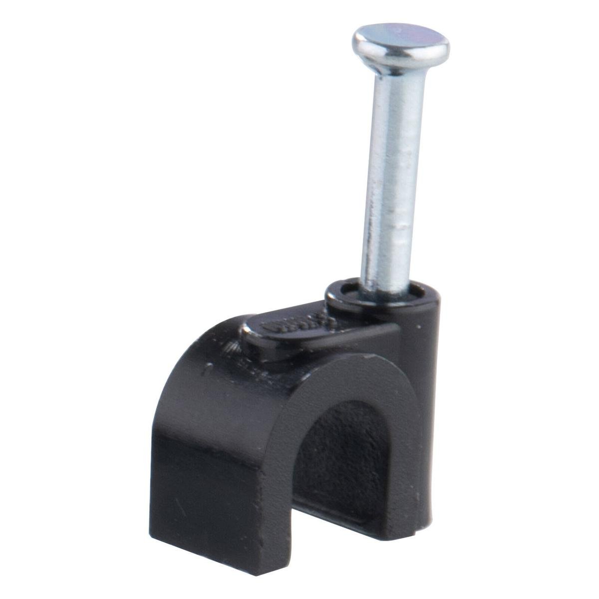 DETA 6mm Round Cable Clips - 20 Pack - Black - Bunnings New Zealand