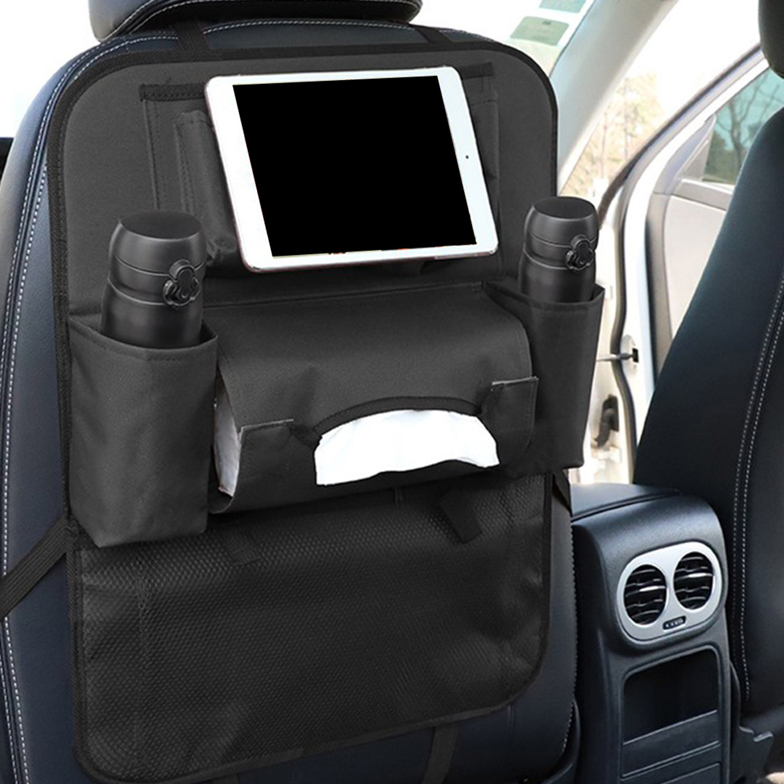 SOGA PVC Leather Car Back Seat Storage Bag Bunnings Australia