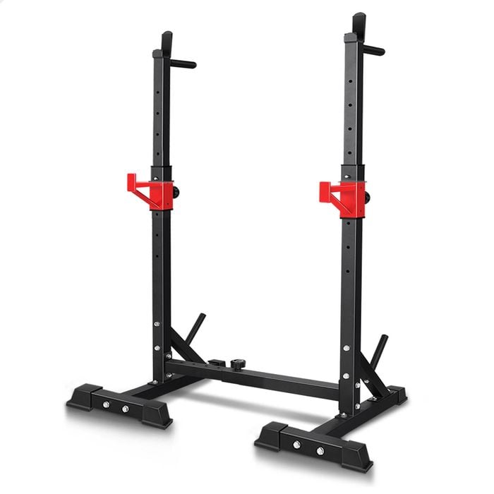 BLACK LORD Weight Bench Adjustable Squat Rack - Bunnings Australia
