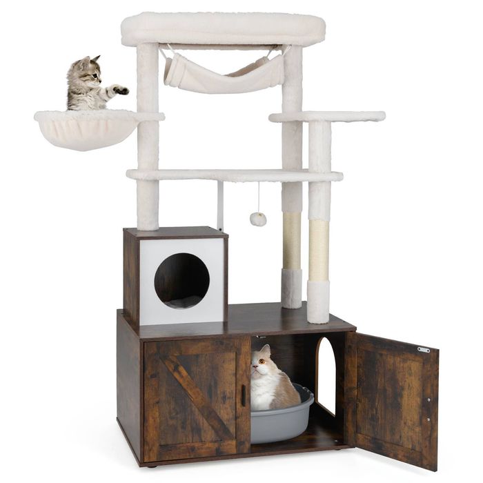 Costway 1.5M Cat Tree Litter Box - Bunnings Australia