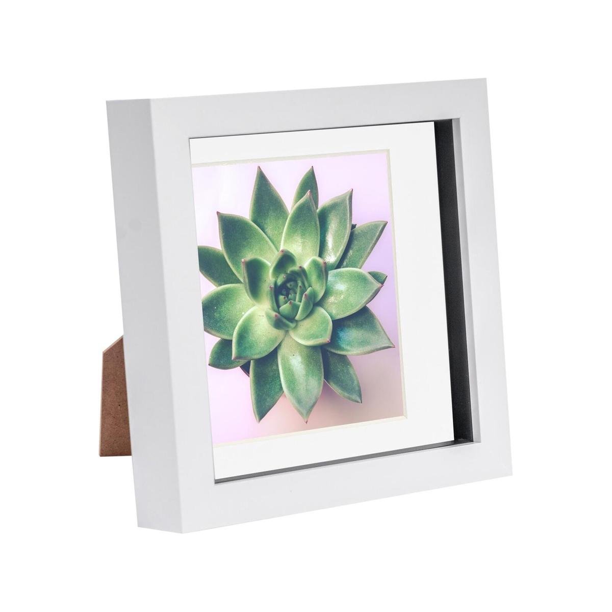 Nicola Spring 6 x 6 3D Shadow Box Photo Frame - Craft Display Picture ...