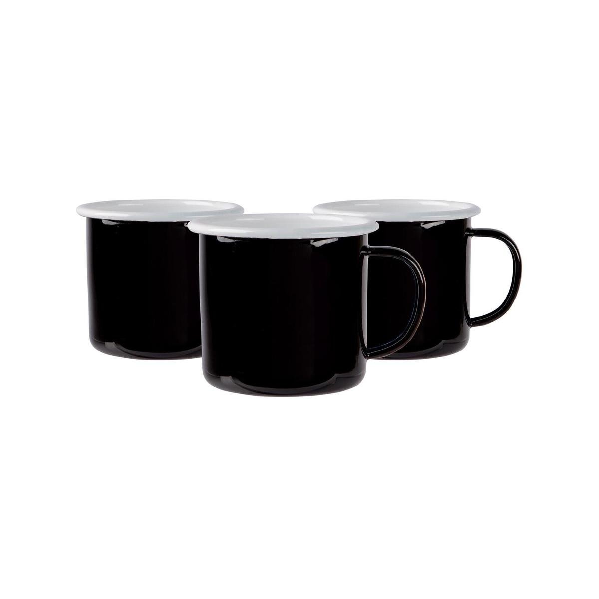 Argon Tableware Coloured Enamel Mugs - Steel Outdoor Camping Tea Coffee ...