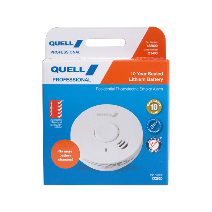 Quell Q1400 10-Year Battery Photoelectric Smoke Alarm - Bunnings Australia