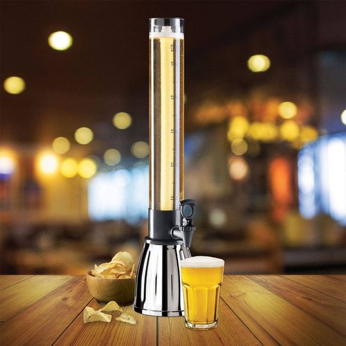Oggi Stainless Steel 2.83L/76cm Beer & Beverage Tower Dispenser - Silver - Bunnings Australia