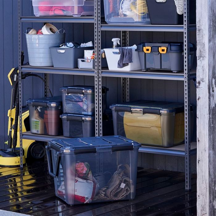 Ezy Storage 75L Waterproof IP67 Grey Storage Container - Bunnings Australia