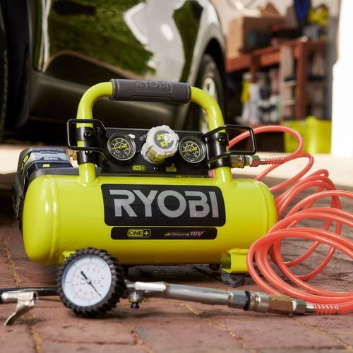 Ryobi 18V One+ 3.8L Air Compressor - Skin Only - Bunnings Australia