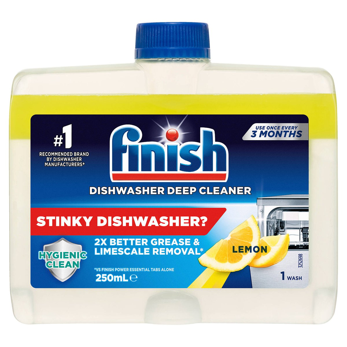 Finish 250mL Lemon Dishwasher Deep Cleaner - Bunnings New Zealand