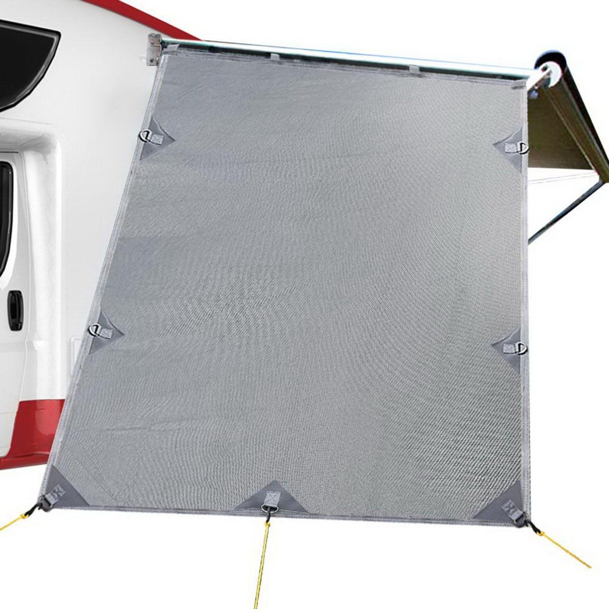 Caravan Privacy Screens Roll Out Awning 1.95 x 2.2M Sun Shade End Wall ...