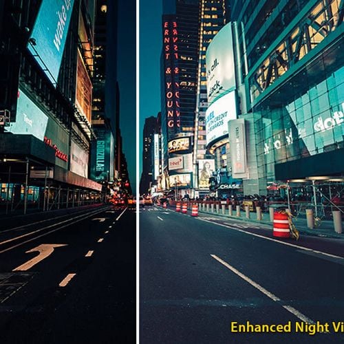 Elinz 10" Rearview Mirror 1080P Full Touch Screen Car Dual Dash Cam ...