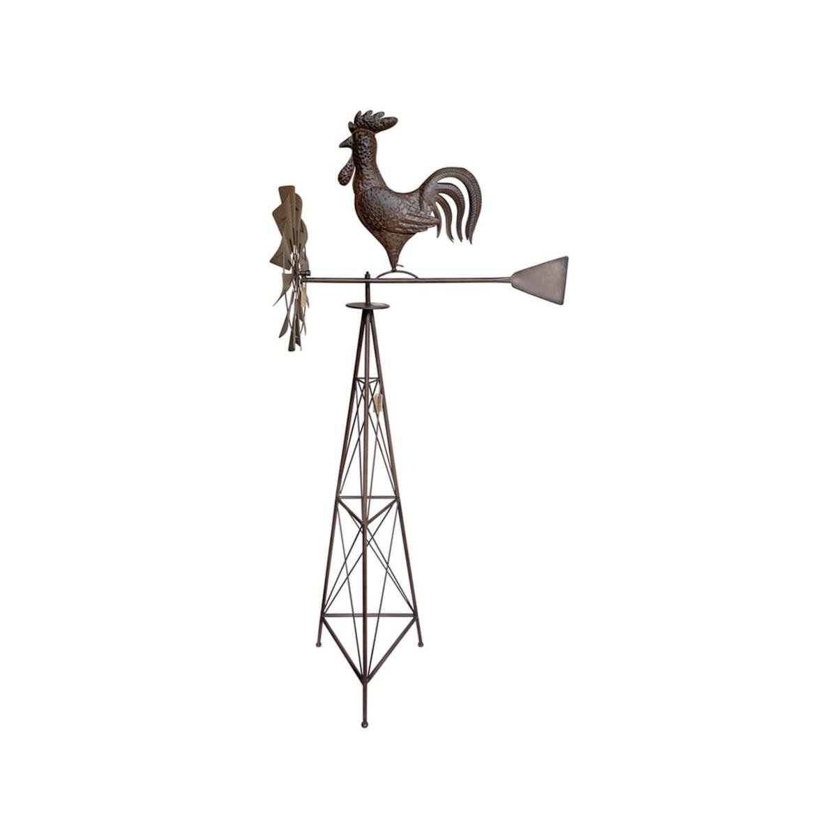Willow & Silk Metal Windmill Rooster Wind Gauge Ornament - Bunnings ...