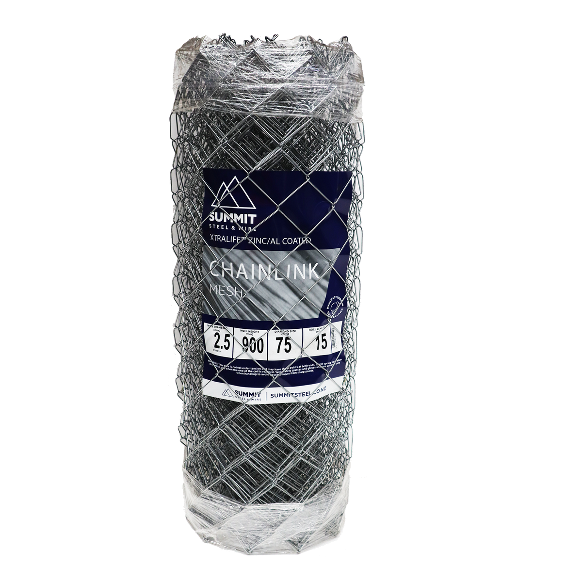 Summit Steel & Wire 75 x 2.5 x 900mm 15m Chainlink Netting - Bunnings ...