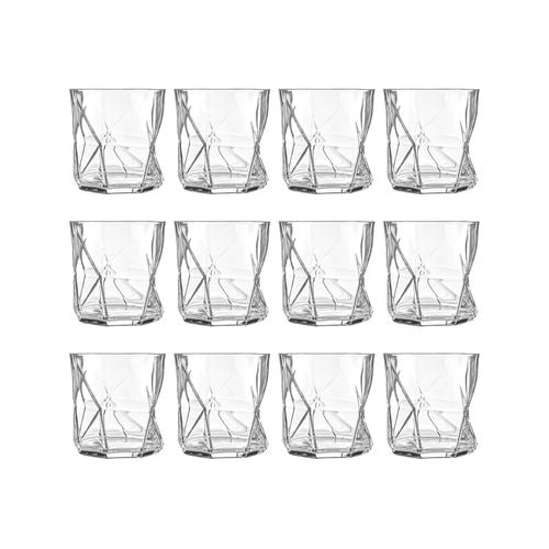 Bormioli Rocco Cassiopea Geometric Whisky Tumbler Glasses Set - 320ml - Pack Of 12 - Bunnings ...
