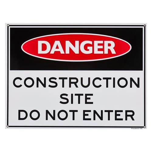 Sandleford 450 x 600mm Construction Site Plastic Sign - Bunnings Australia