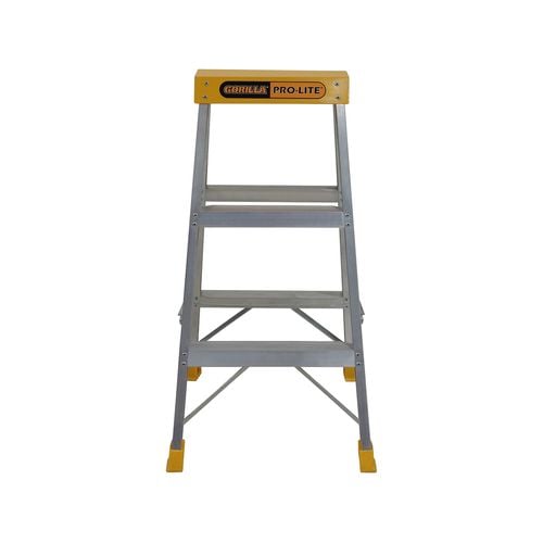 Gorilla 150kg Pro-Lite 3 Step Double Sided Aluminium Ladder - Bunnings ...