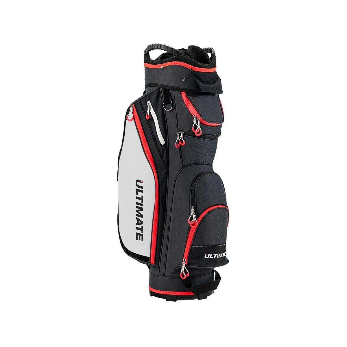 Costway Golf Stand Cart Bag W14 Dividersandrain Hood Black Bunnings