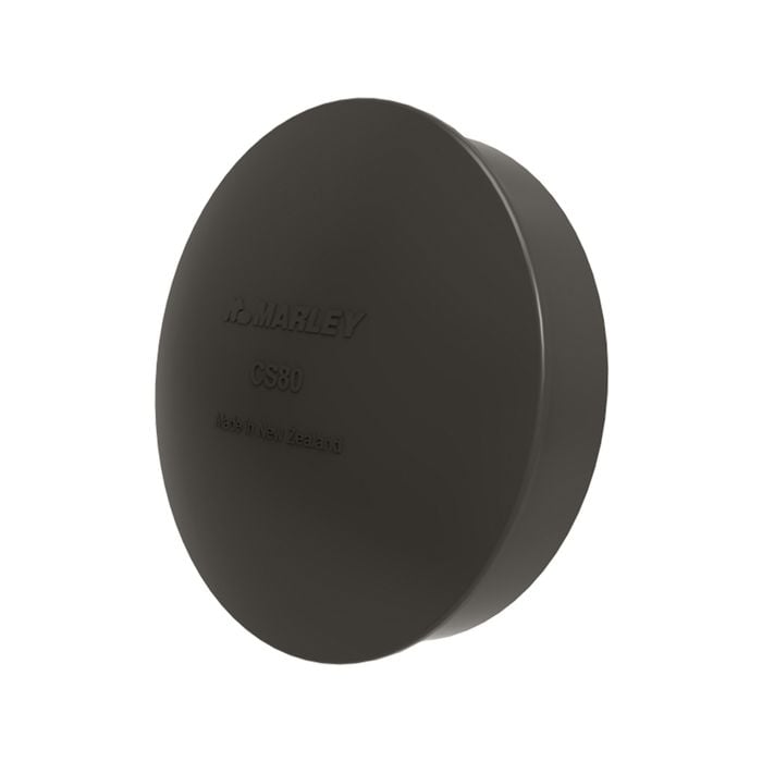 Marley 80mm Flaxblack Downpipe End Cap - Bunnings New Zealand