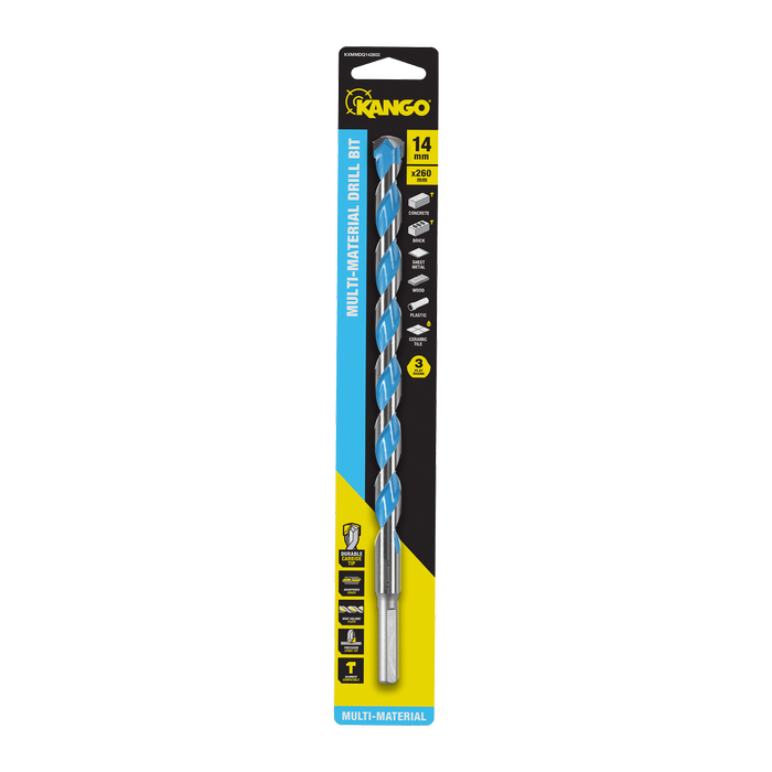 Kango 14 x 260mm 1/4" Multi-Material Drill Bit - Bunnings Australia