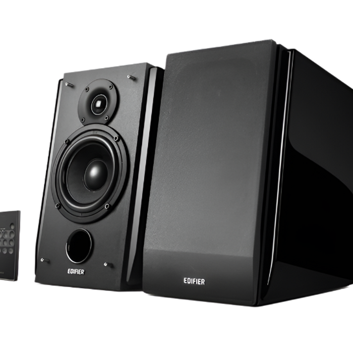 Edifier R1850DB Active 2.0 Bookshelf Speakers - Black - Bunnings Australia