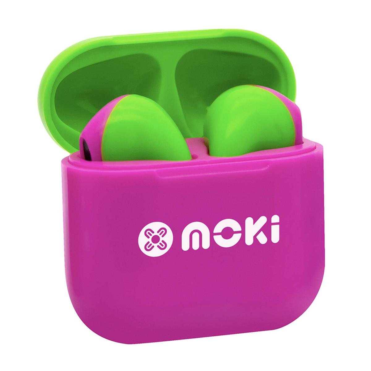 Moki MokiPods Mini TWS Bluetooth Earphones Kids Volume Limited - Pink ...