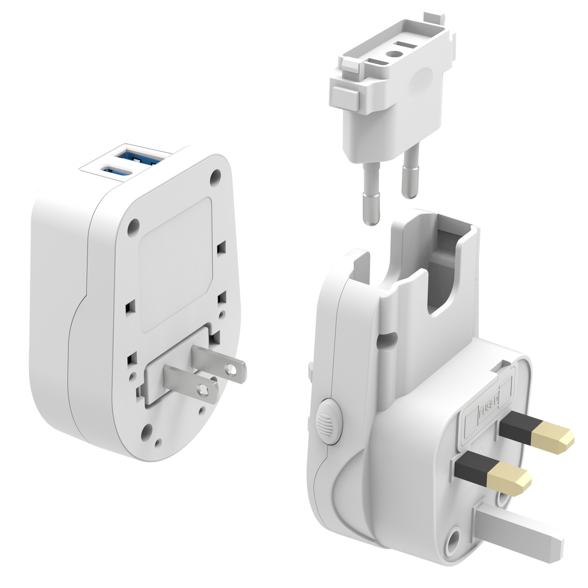 Jackson 1A And 1C World Travel Outbound Adaptor PTAUSBAC - Bunnings New ...