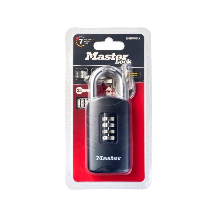 Master Lock 48mm Combination & Key Padlock - Bunnings Australia