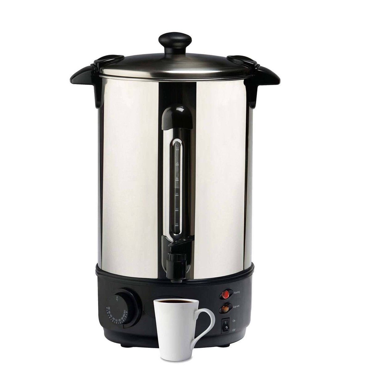 Healthy Choice Stainless Steel 10L Hot Water Urn, 2000W & Temperature ...