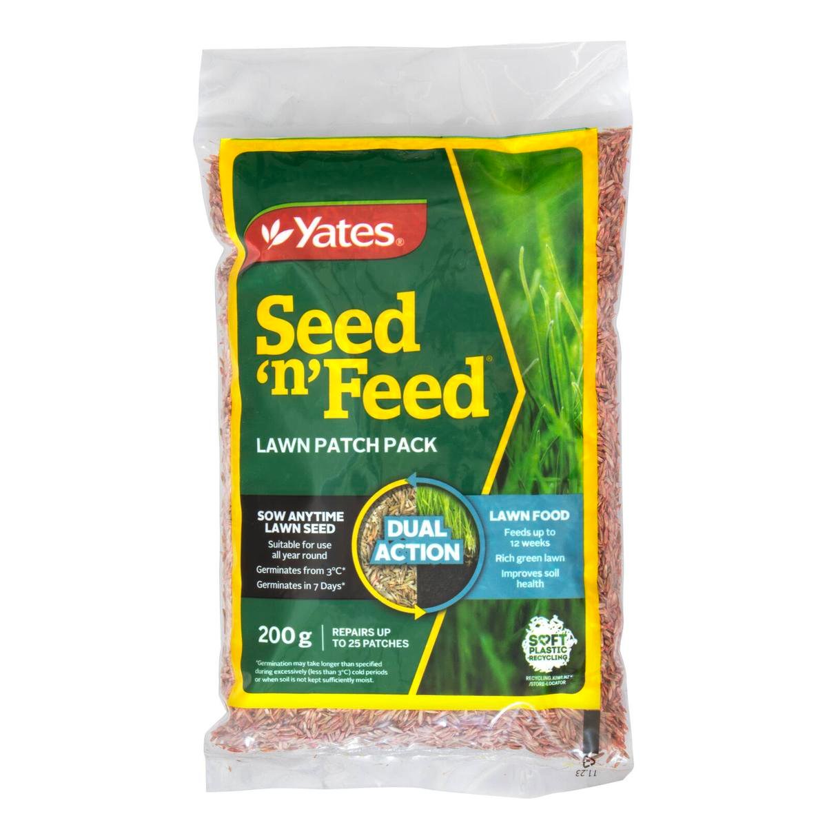 Yates 200g Lawn Seed N Feed Patch Pack - Bunnings New Zealand
