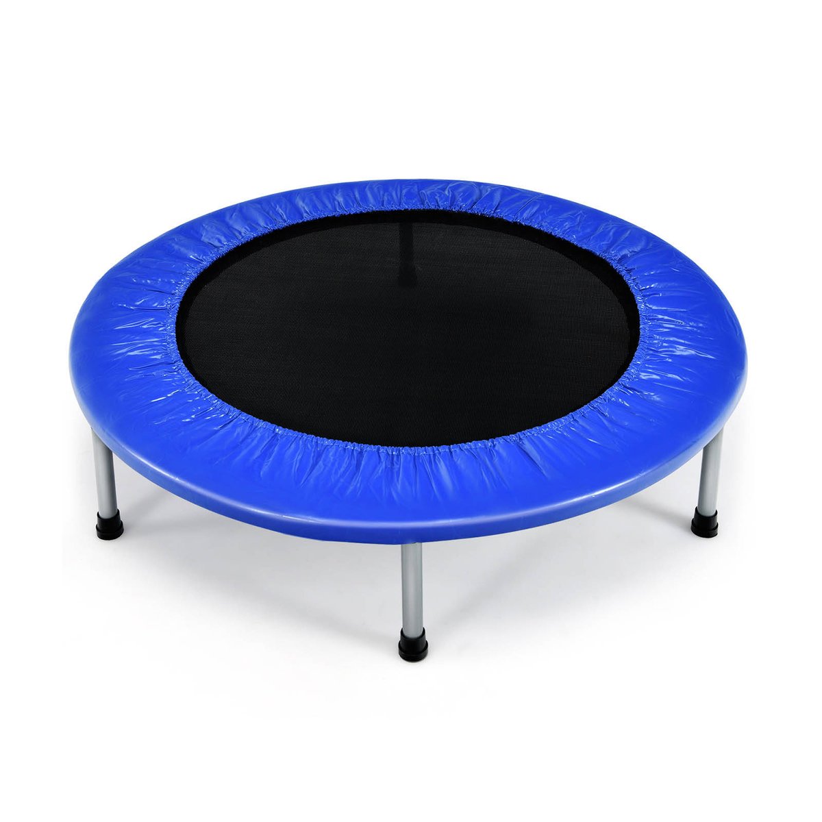 Costway 92cm Mini Folding Trampoline Portable Kids Rebounder Blue ...